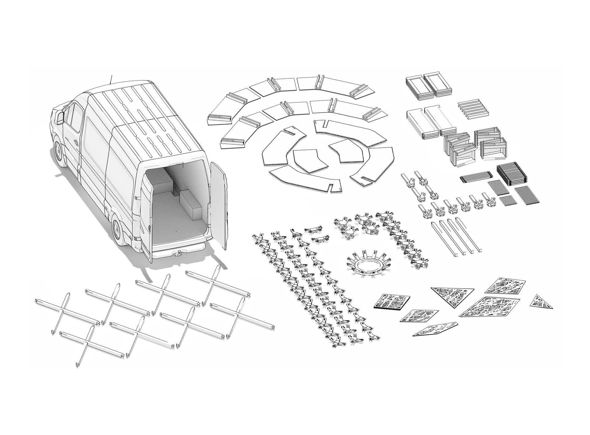Flat Packable Centering Dome / Cal Poly, San Luis Obispo, CA ...