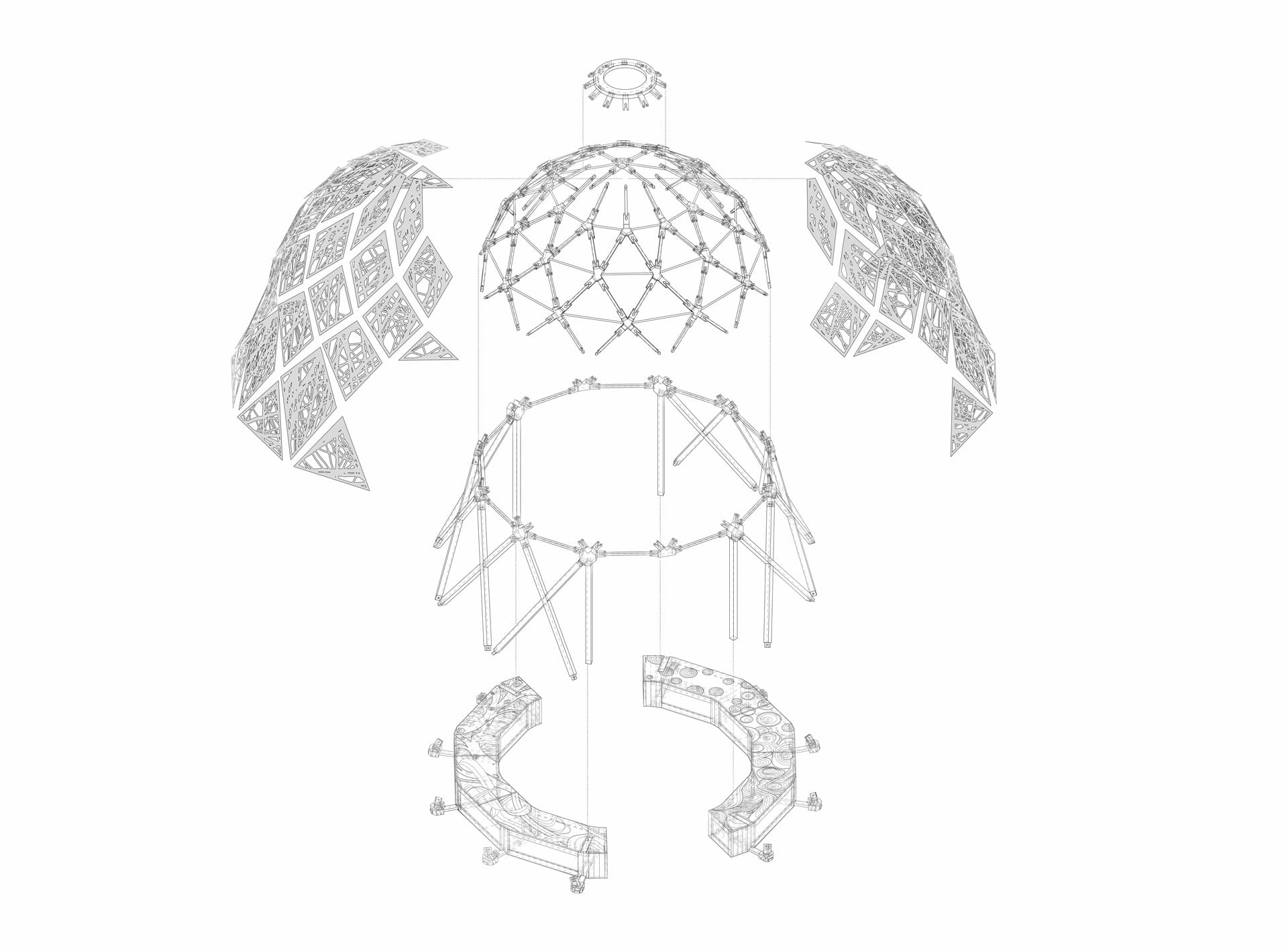 Flat Packable Centering Dome / Cal Poly, San Luis Obispo, CA ...