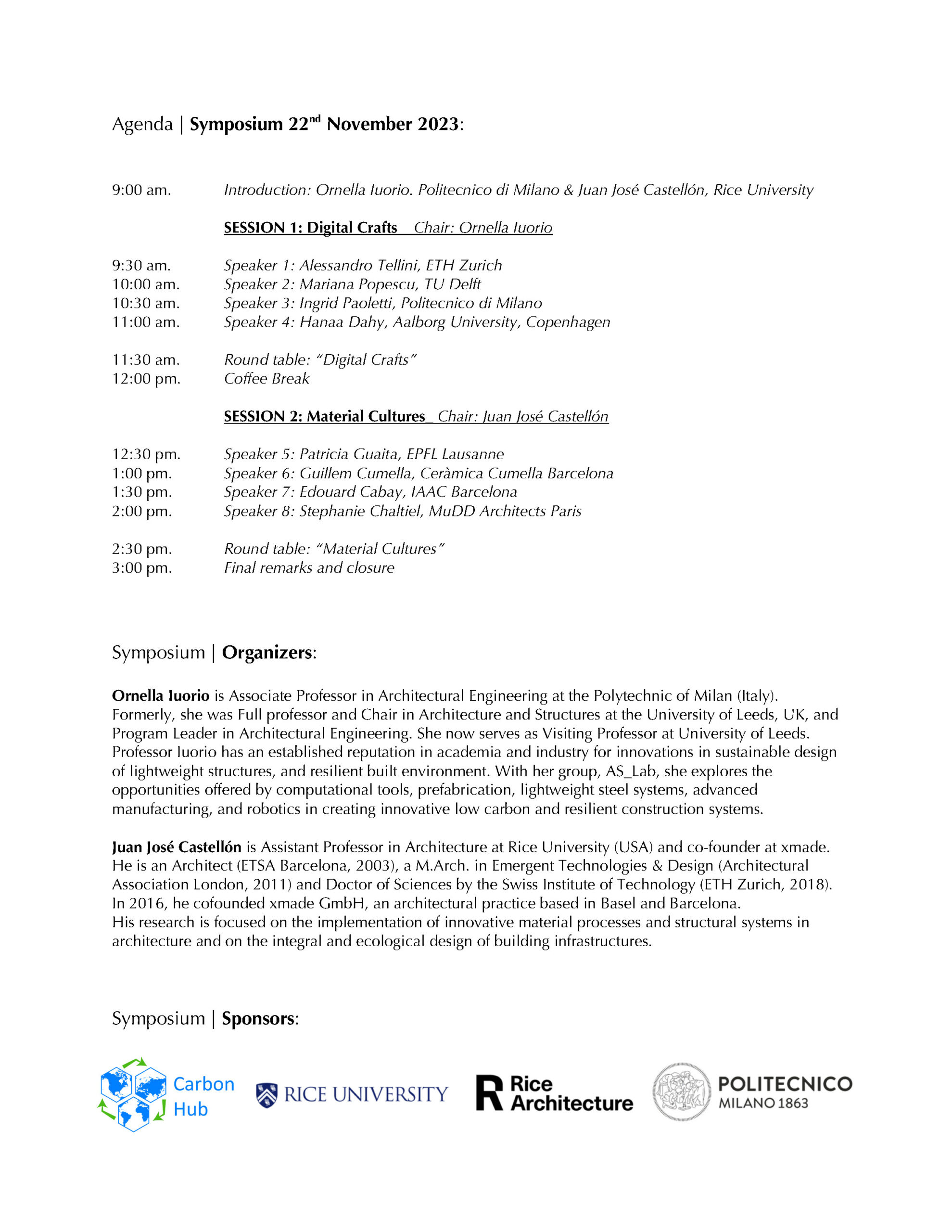 Symposium | Collateral event Venice Biennale | "Material Ecosystems ...